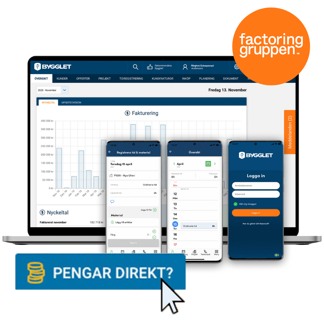 Sälja fakturor, hur går det till? | Factoringgruppen och Bygglet